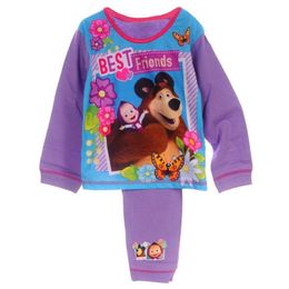 Pyjama Schlafanzug für Kinder Hose Langarmshirt 86 92 98 104 110 116