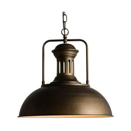 Wottes - Industrie Retro Pendelleuchte Kreative Nostalgische Lampenschirm Verstellbarer Hängelampe - 1Pcs Bronze