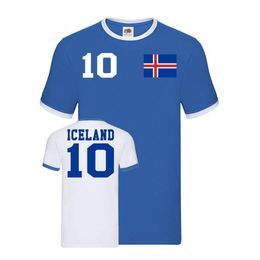 Blondie & Brownie Blondie & Brownie T-Shirt Herren Island Iceland Sport Trikot Fußball Handball Meister WM EM