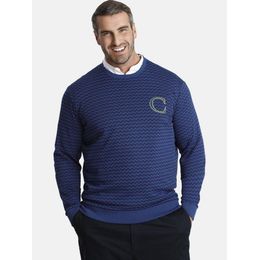 CHARLES COLBY Sweatshirt EARL LEMUEL Emblem mit Ziernaht