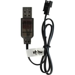 USB-Ladekabel für RC-Akkus mit SM-2P-Anschluss, RC-Modellbau Akkupacks - 60 cm 3,6 v - vhbw