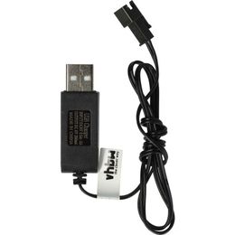 vhbw - USB-Ladekabel für RC-Akkus mit SM-2P-Anschluss, RC-Modellbau Akkupacks - 60 cm 6 v