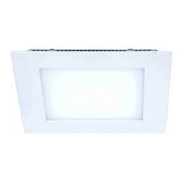 V-TAC Led Deckenleuchte quadratisch Einbaupanel Einbauleuchte weiß Wohnzimmerlampe Panel, Alu, 8W 720Lm kaltweiß, LxBxH 12x12x2 cm