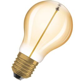 LED-Lampen, Vintage-Edition, 8 Watts Ersatz, E27, A-shape, 2700 Kelvin, Warm weiß, Klares Glas, single Pack - Osram