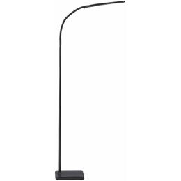 Beliani Steh-/Tischlampe led Schwarz Metall und Kunststoff 174 cm Dimmbar Verstellbar mit Touch-Schalter Bogenform Langes USB-Kabel Bogenlampe Modern