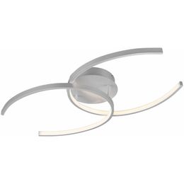 etc-shop - led Ring Design Decken Lampe titan Wohn Ess Zimmer Beleuchtung Flur Leuchte dimmbar