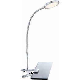 etc-shop - led Klemm Lese Lampe Tisch Leuchte Ess Zimmer Beleuchtung Chrom Flexo Spot Strahler beweglich