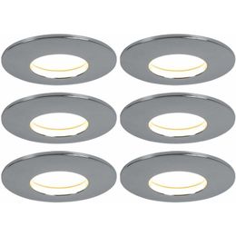 etc-shop - 6er Set led Einbau Leuchte Decken Spot Strahler Wohn Zimmer Bad Beleuchtung Lampe