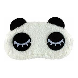 Eyes Closed Panda, Flauschige Schlafmaske für Reisen und Entspannung
