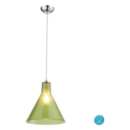 etc-shop - Pendel Leuchte Esszimmer Decken Strahler Hänge Lampe transparent grün im Set inkl. led Leuchtmittel
