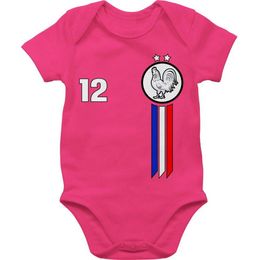 Shirtracer Shirtbody 12. Mann Frankreich Emblem 2024 Fussball EM Fanartikel Baby