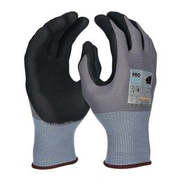 Pro Fit - 393-10 Handschuh extra Größe 10 grau / schwarz en 388 / en 407 PSA-Kateg