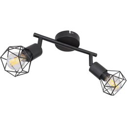 etc-shop - Decken Lampe dimmbar Käfig Spots beweglich fernbedienung Leuchte im Set inkl. rgb led Leuchtmittel