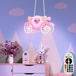 etc-shop - rgb led 14 Watt Kinderzimmer Decken Hänge Leuchte Mädchen Farbwechsler Dimmer