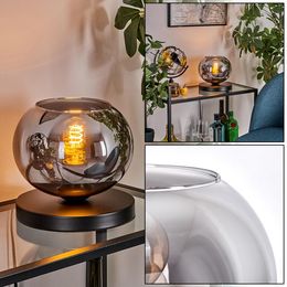 hofstein Apedo Tischleuchte Glas 20 cm Schwarz, 1-flammig