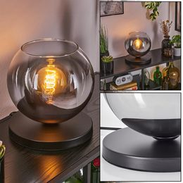 hofstein Koyoto Tischleuchte Glas 25cm Schwarz, 1-flammig