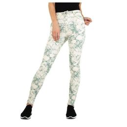Ital-Design Skinny-fit-Jeans Damen Freizeit Stretch Skinny Jeans in Grün
