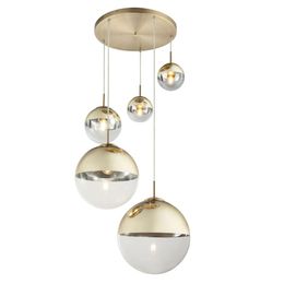 Globo Lighting - VARUS - Hängeleuchte Metall goldfarben, 3x E27