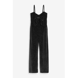 next Jumpsuit Overall aus Samt mit Glitzerschleife (1-tlg)