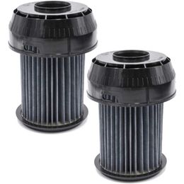2x Faltenfilter kompatibel mit Bosch bgs 618 M1, 6-1842 (Serie 01 und 02), 6-18M1/01, 6184201 Staubsauger - Filter, Patronenfilter, schwarz - vhbw