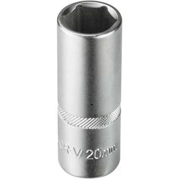 Dema Stecknuss Sechskant 20mm 6 Kant 1/2 lang (cr-v)