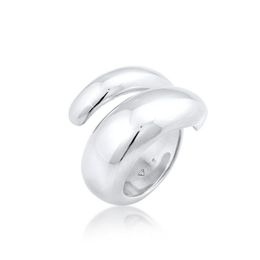 NENALINA Fingerring Wickelring Spiral Fingerschmuck 925 Silber