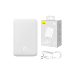 Baseus Powerbank Magnetic Mini 20000mAh 20W MagSafe (white) Powerbank (Akku) - Weiß - 20000 mAh