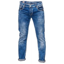 Rusty Neal Regular-fit-Jeans mit dezenter Waschung