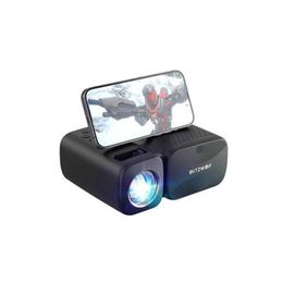 BlitzWolf Projektoren Mini LED beamer / projector Wi-Fi + Bluetooth (black) - 1280 x 720 - 250 ANSI lumens