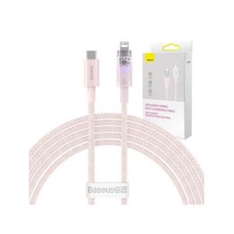 Baseus Fast Charging cable USB-A to Lightning Explorer Series 2m 20W (pink)