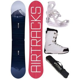 Airtracks Snowboard Damen Snowboard Set Day & Night Rocker »Mod. 22/23 (4-er Pack)