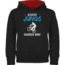 Shirtracer Hoodie Echte Jungs fahren BMX Kinder Sport Kleidung