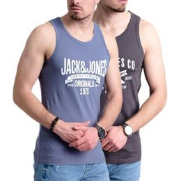 Jack & Jones Jack & Jones Tanktop Bedrucktes Shirt aus Baumwolle (2er-Pack) sportliches Oberteil in Regular Fit