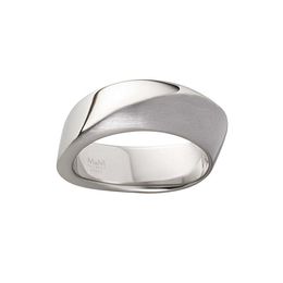 M&M M&M Fingerring Ring Damen Edelstahl breit modern Best Basics (1-tlg)