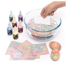 Marmorier-Set mit Pastellfarben (6er Set) Bastelmaterial