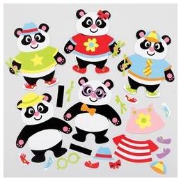 Panda Mix & Match Magnete (8 Stück) Bastelsets