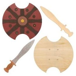 Gladiator Holzschwerter & Schilder (2er Set) Basteln mit Holz