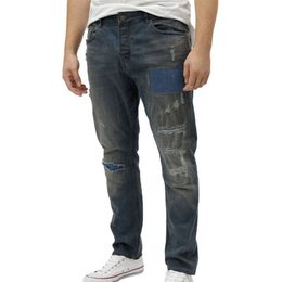 Only & Sons ONLY & SONS Stoffhose ONLY & SONS Herren 5-Pocket-Jeans Denim-Hose Aged Blue Patch Alltags-Jeans Blau