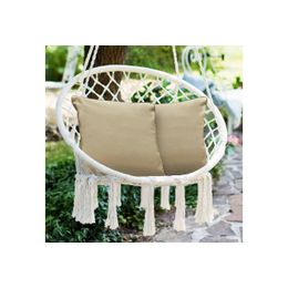 novely® Dekokissen 2er-SET DEKOKISSEN OUTDOOR Garten Lounge Kissen Kissenbezug