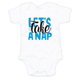 G-graphics Kurzarmbody Let´s take a nap Baby Body mit Spruch / Sprüche / Print / Motiv