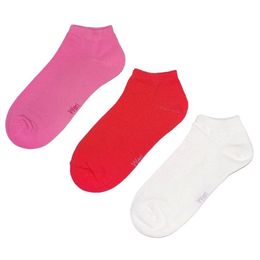 WERI SPEZIALS Strumpfhersteller GmbH Sneakersocken Sneakersocken 3-er Pack für Kinder Erwachsene>Einfarbig< Baumwolle (Set