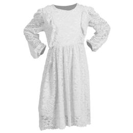 KMISSO Maxikleid Mädchen Kleid mit Spitze (1-tlg) Spitzen Kleid