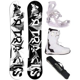 Airtracks Snowboard Damen Snowboard Set BWF (4er-Pack)