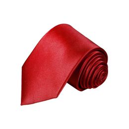 Paul Malone Krawatte für Herren Uni Krawatte rot