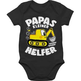 Shirtracer Shirtbody Papas kleiner Helfer I Bagger Geschenk Vatertag Baby