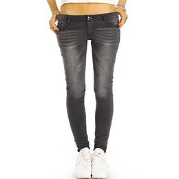 be styled Low-rise-Jeans Skinny low waist Hüftjeans enge Röhrenjeans Hosen