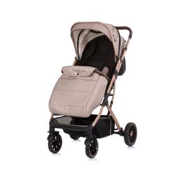 Chipolino Kinderwagen, Buggy Combo 22 kg Fußabdeckung Moskitonetz Räder gefedert hellbraun