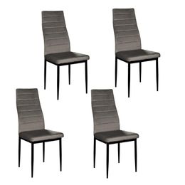 HTI-Living Stuhl Memphis Velvet 4er-Set