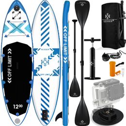 Kesser® Limit Aufblasbares SUP Board Set Stand Up Paddle Board Premium Surfboard Wassersport 6 Zoll Dick Komplettes Zubehör 130kg