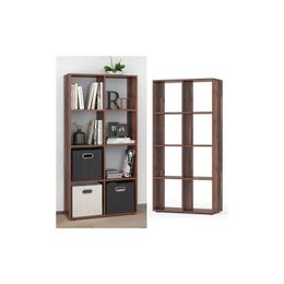 VICCO Raumteiler Standregal Bücherregal Scutum 8 Fächer Old Style Hochregal